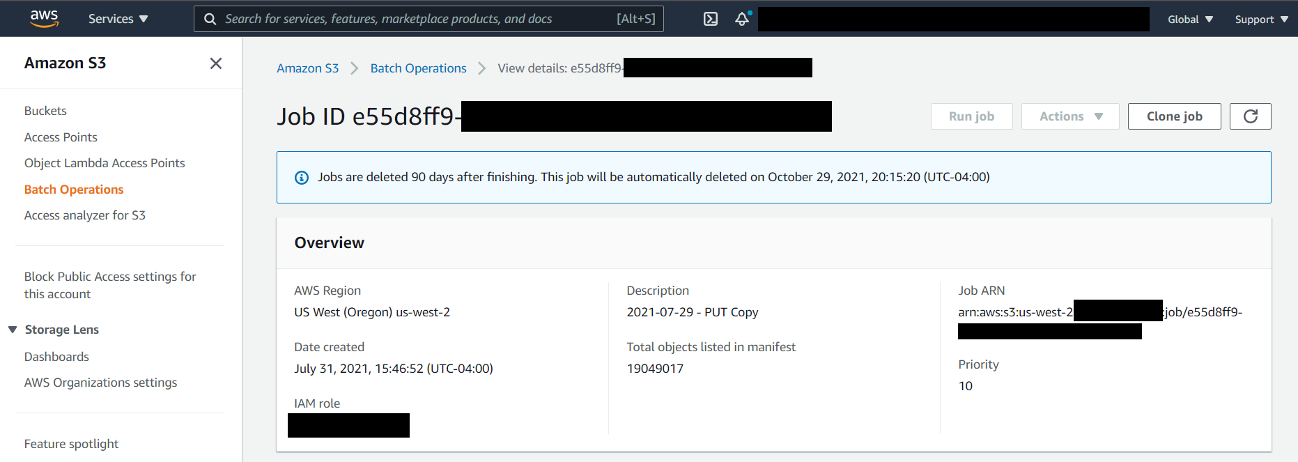Finding S3 Batch Operations Failures in CloudTrail